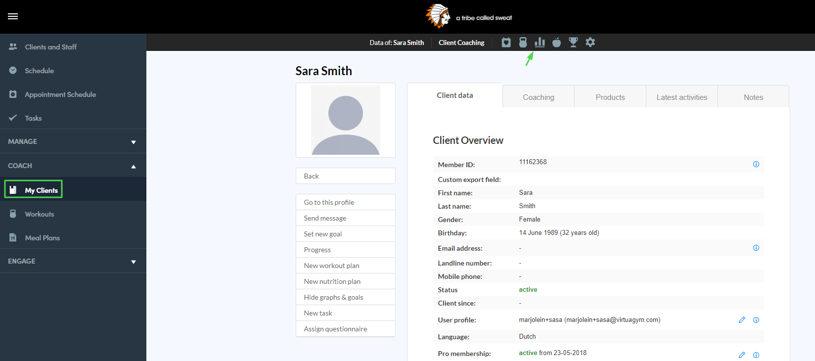 How do I monitor client progress?