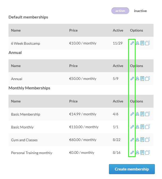 How Can I Set A Membership To Inactive 