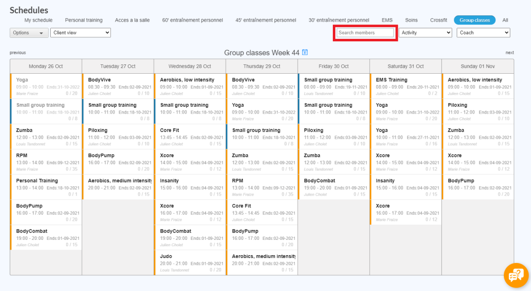 What's the difference between the client view and the staff view in the ...