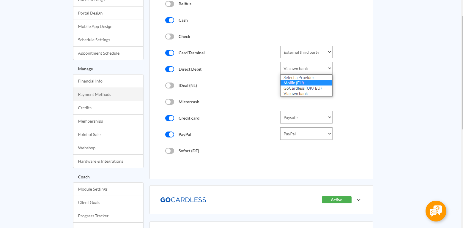 How do I setup Mollie payments?