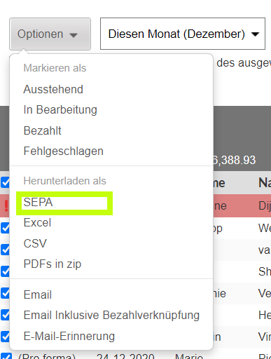 Wie verarbeite ich Zahlungen mit SEPA