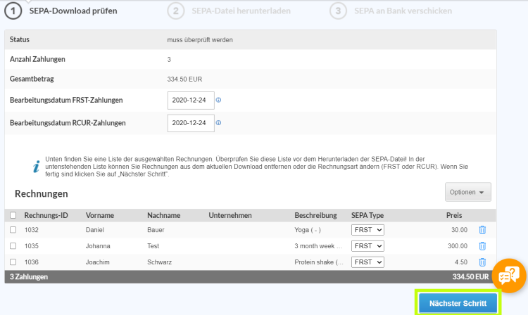 Wie verarbeite ich Zahlungen mit SEPA
