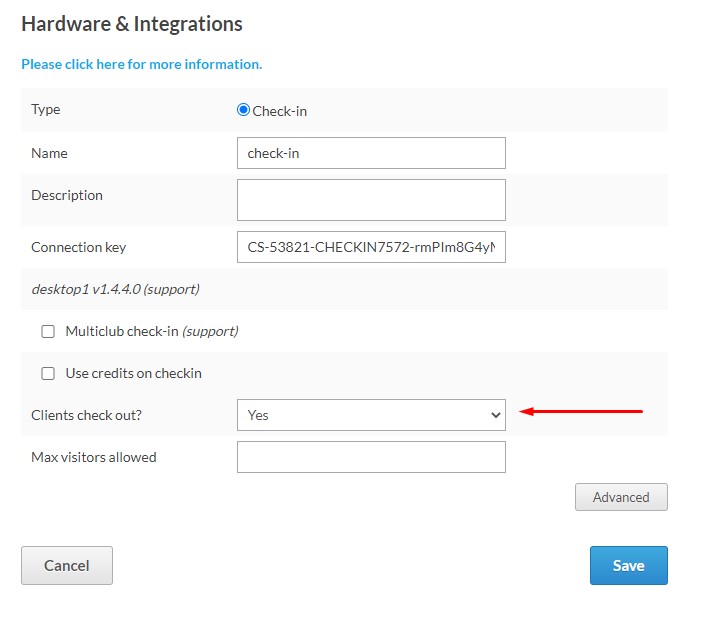 How can I correctly enable check-outs in my check-in system?