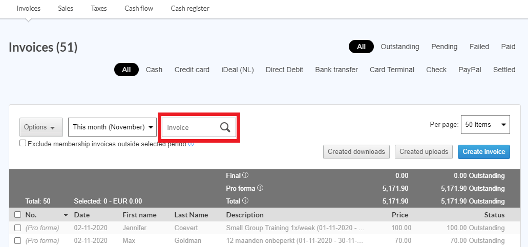 How do I credit an invoice?