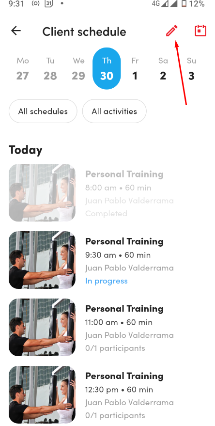 How to track class attendance in the Schedule